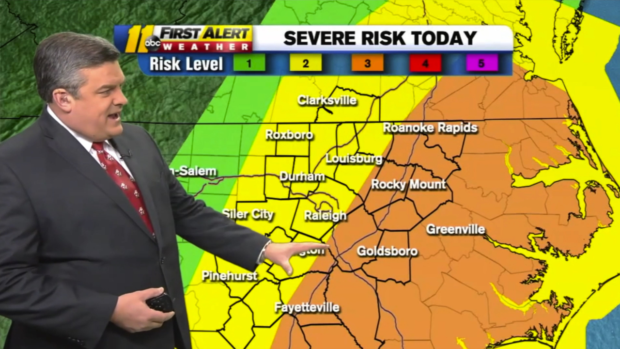 Possible severe weather in the Christmas Eve forecast for NC | Raleigh ...