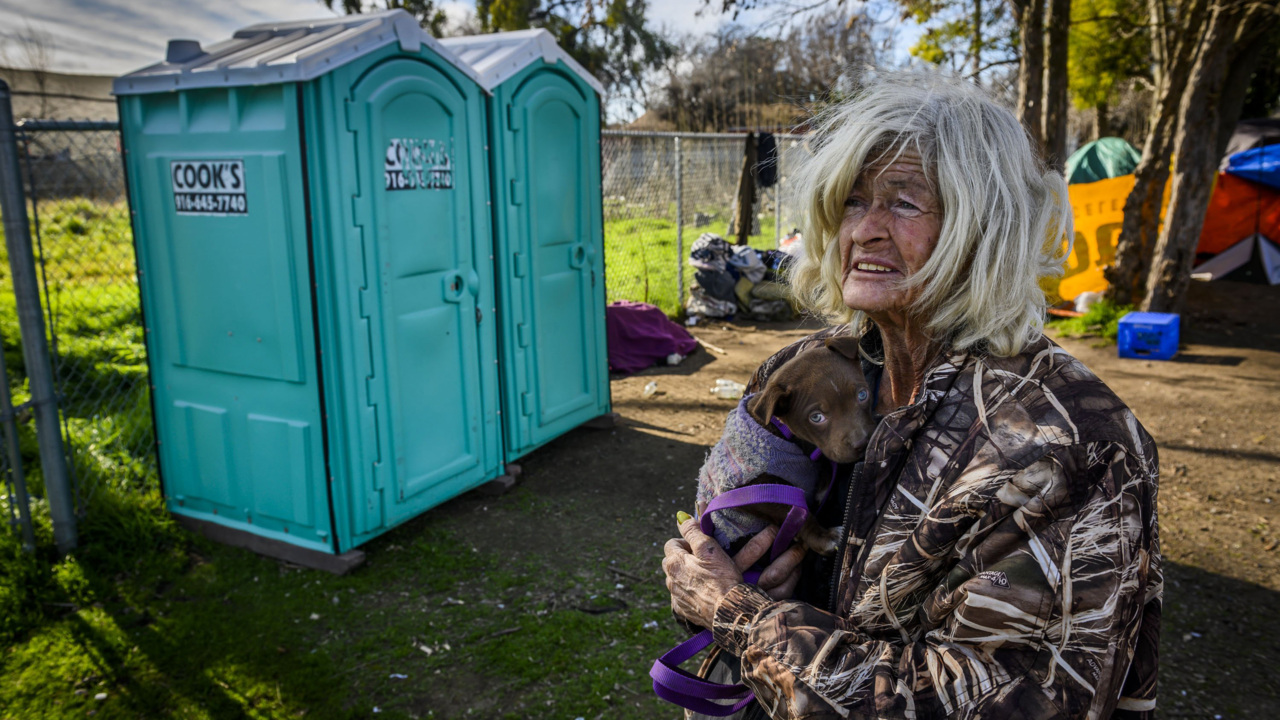 Hear what homeless residents thought about removal of portable toilet ...